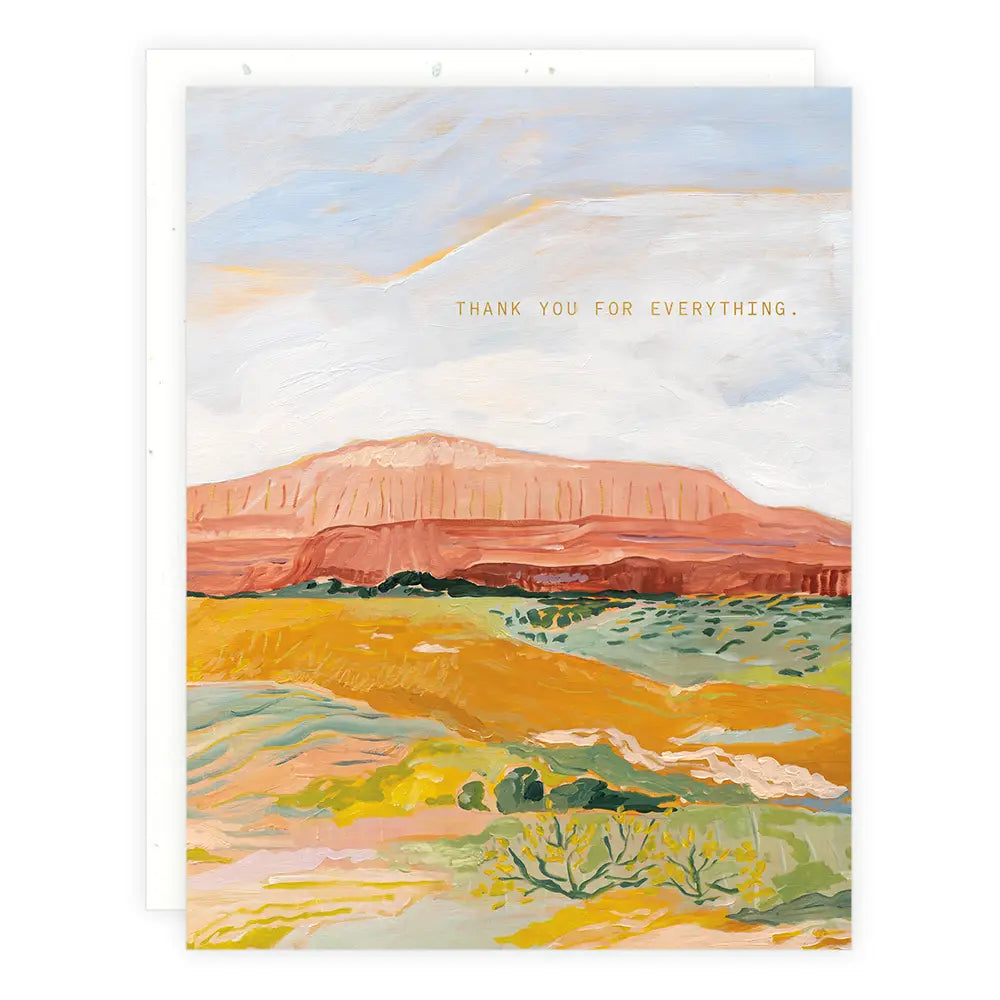 red rock desert thank you card – Len Collective